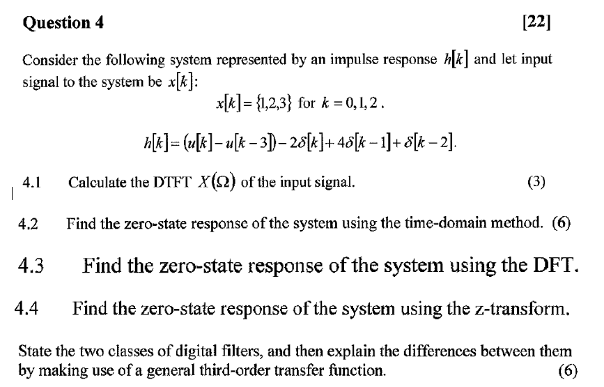 Solved Consider the following system represented by an | Chegg.com