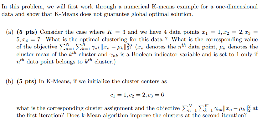 In this problem, we will first work through a | Chegg.com