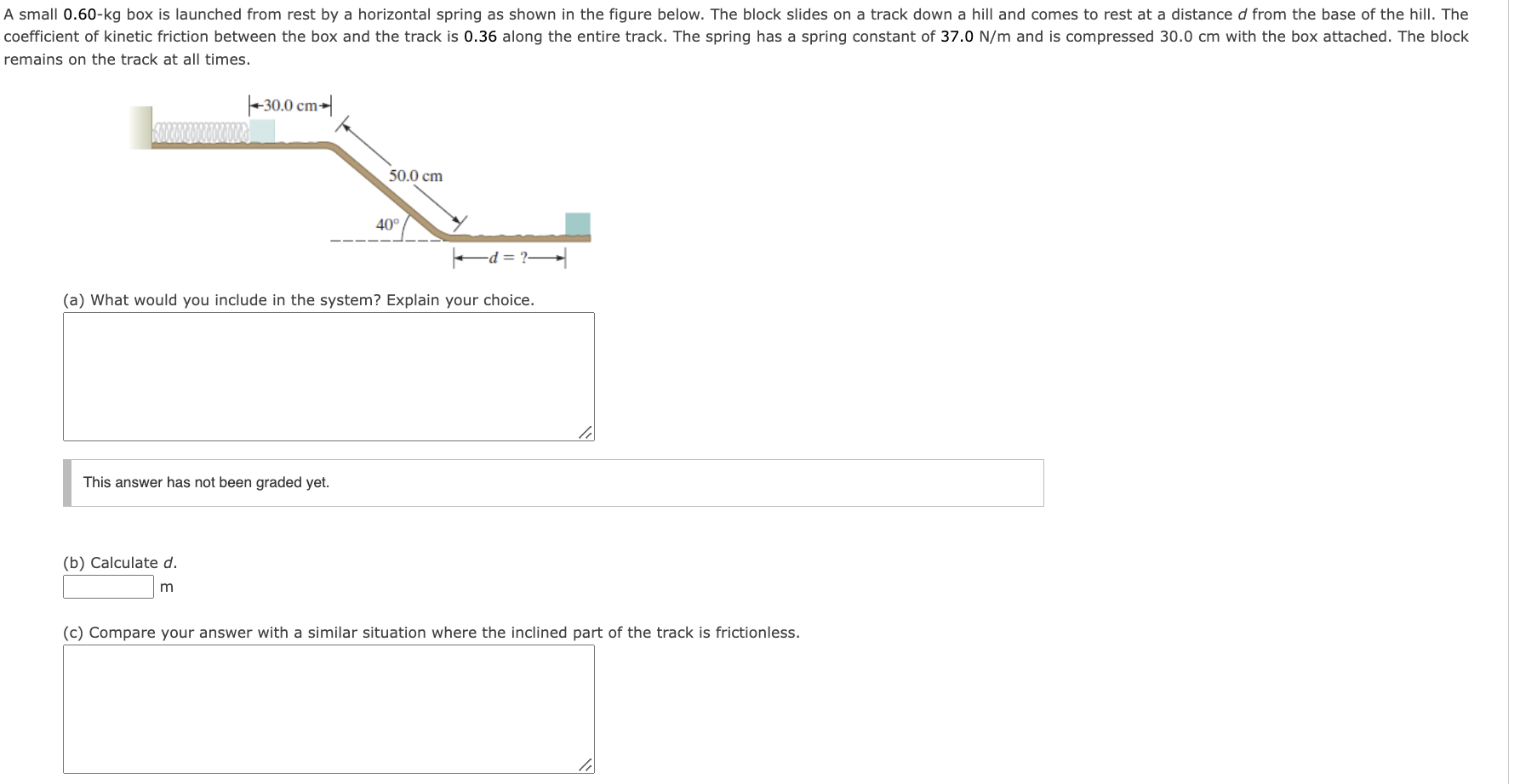 Solved remains on the track at all times. (a) What would you | Chegg.com