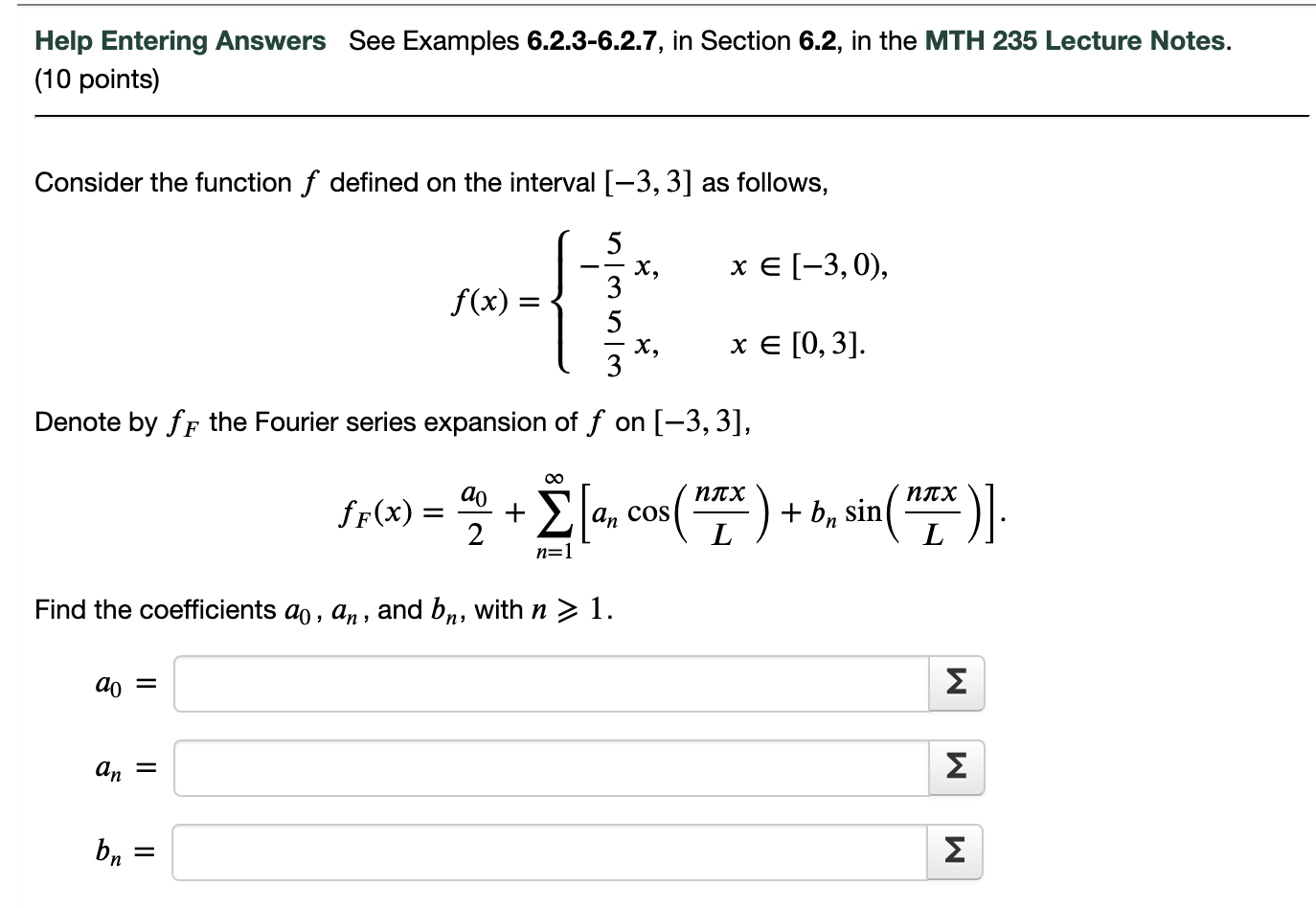 Solved Help Entering Answers See Examples 6.2.3-6.2.7, in | Chegg.com