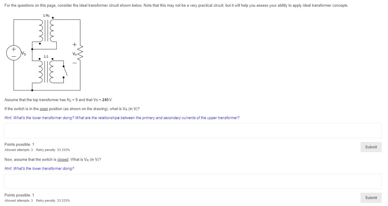 Solved For the questions on this page, consider the ideal | Chegg.com