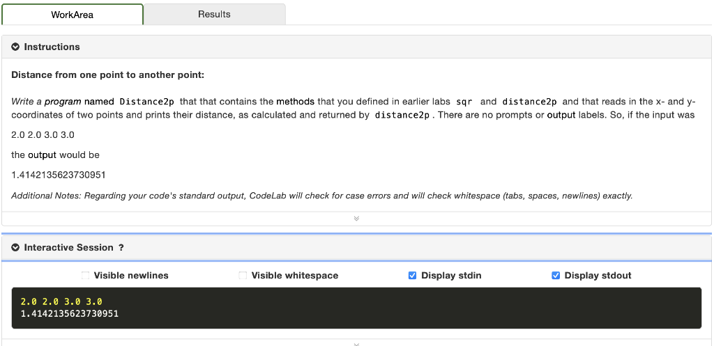 Solved Distance from one point to another point: Write a | Chegg.com
