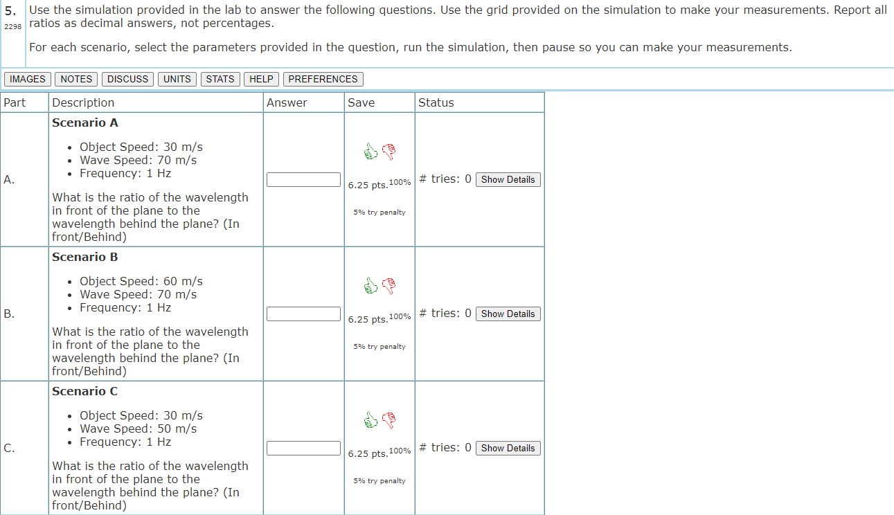 Solved 5. Use the simulation provided in the lab to answer | Chegg.com