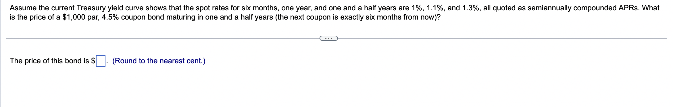 Solved Assume the current Treasury yield curve shows that | Chegg.com