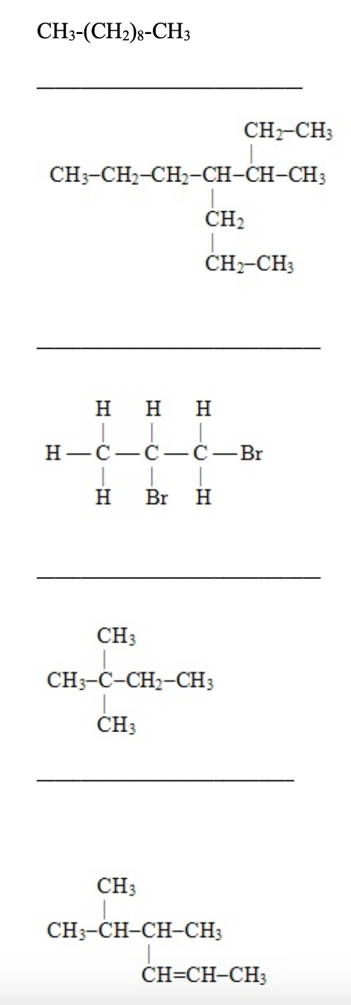 Solved Write the systematic names of the following | Chegg.com