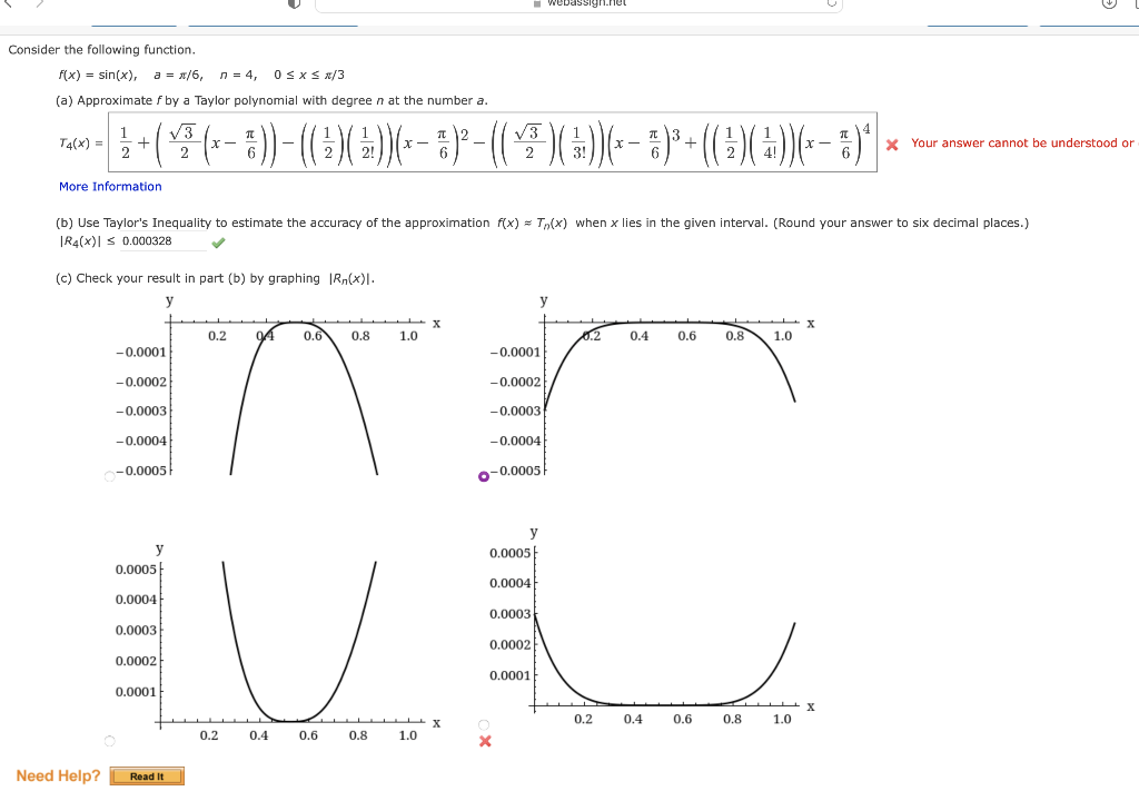 Solved Webassign.net Consider the following function. f(x) = | Chegg.com