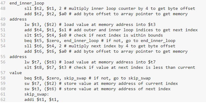 Solved Can anyone help finish the code for this MIPS | Chegg.com