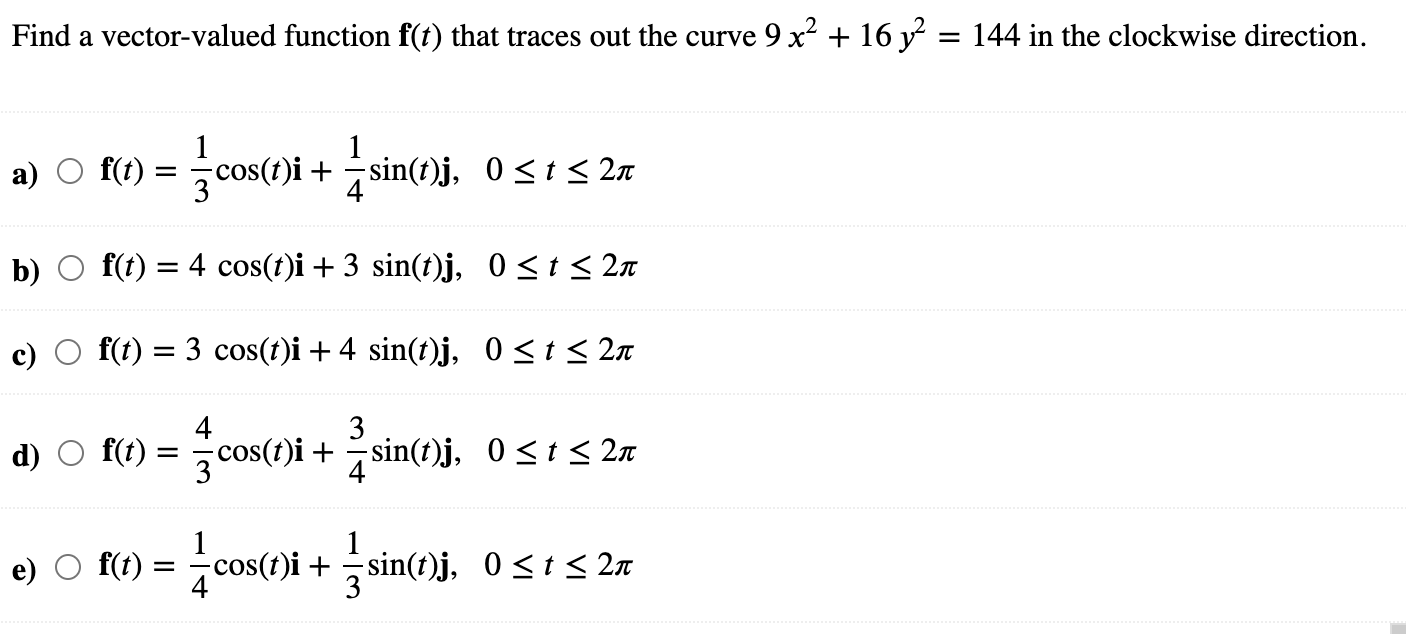 Solved Find a vector-valued function f(t) that traces out | Chegg.com