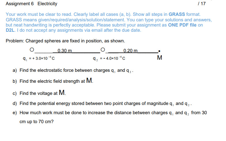 Solved Assignment 6 Electricity / 17 Your work must be clear | Chegg.com