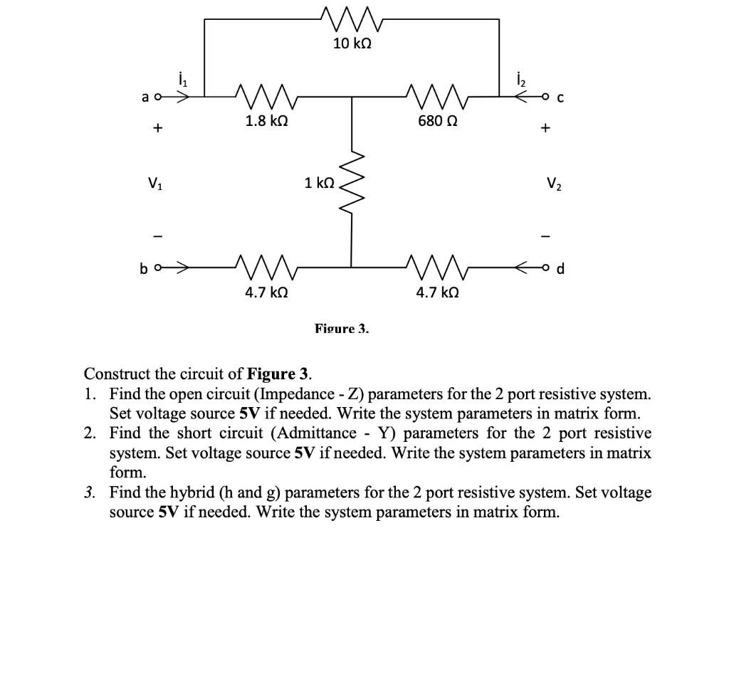 Solved Two-port parameters can be derived from the following | Chegg.com