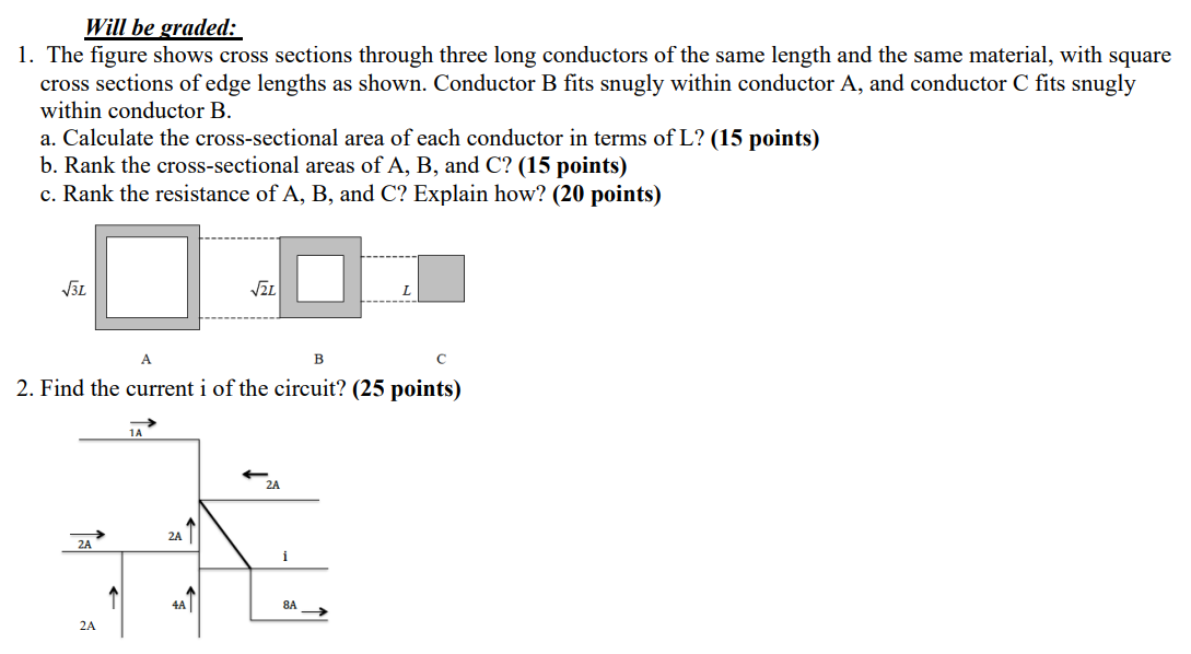 Solved Will Be Graded 1 The Figure Shows Cross Sections