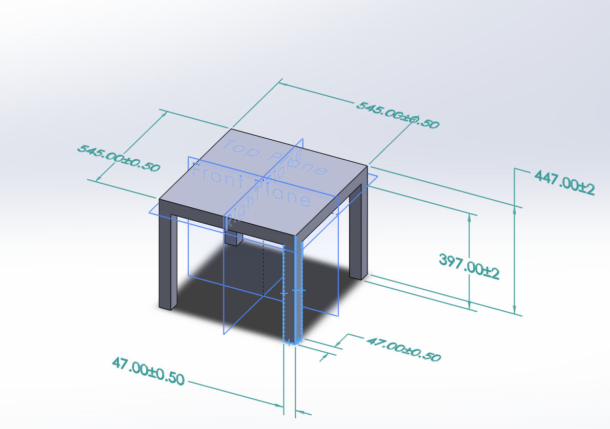 Solved Hi I need help creating a basic square table in | Chegg.com