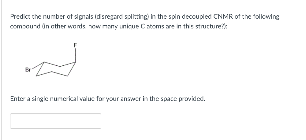 Solved Predict the number of signals (disregard splitting) | Chegg.com