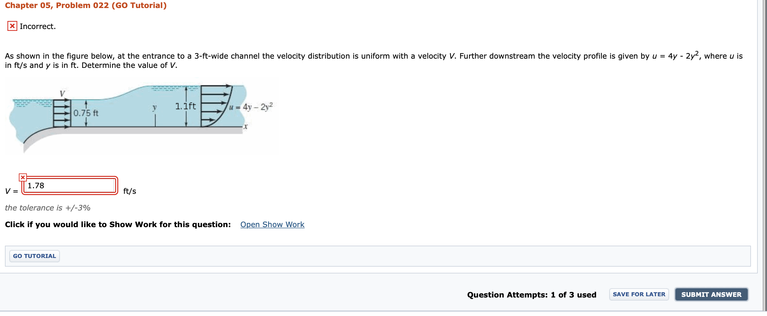 Solved Chapter 05, Problem 022 (GO Tutorial) X Incorrect. | Chegg.com