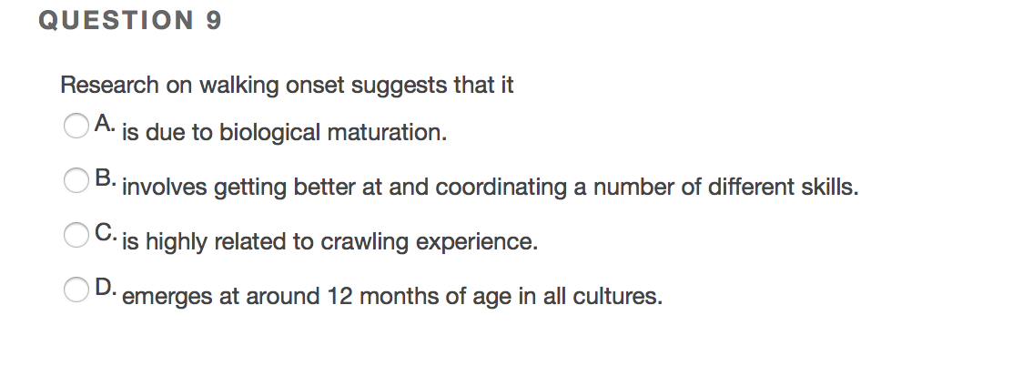 Solved QUESTION 5 Bahrick and Lickliter's (2002) | Chegg.com