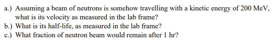 Solved 20 points An isolated neutron (Rest mass 939.6 | Chegg.com
