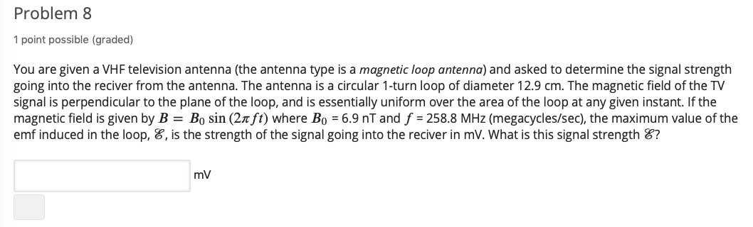 Solved Problem 8 1 point possible (graded) You are given a | Chegg.com