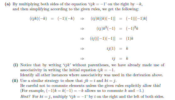 Solved (a) By multiplying both sides of the equation 'ijk | Chegg.com