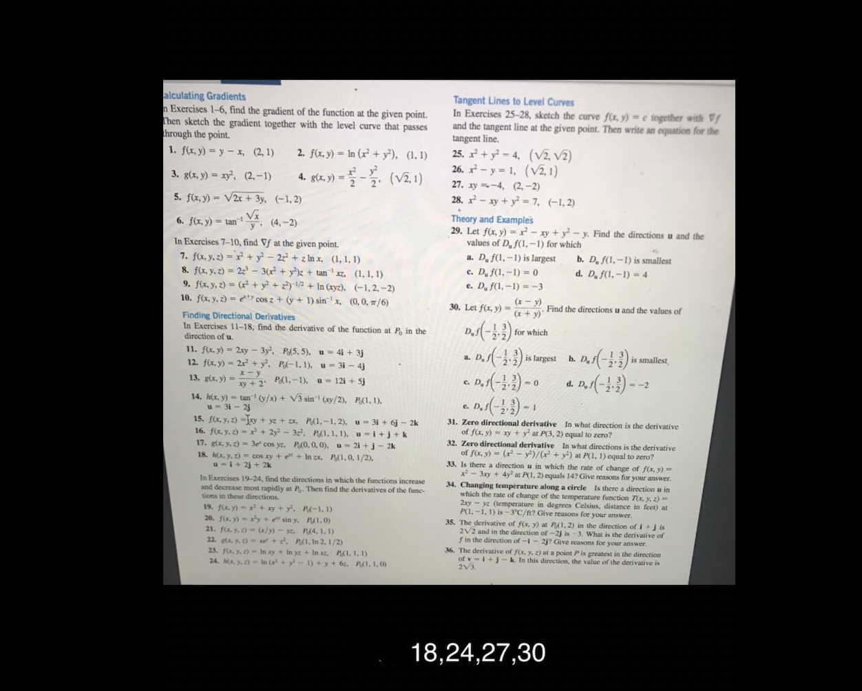Solved alculating Gradients n Exercises 1-6, find the | Chegg.com