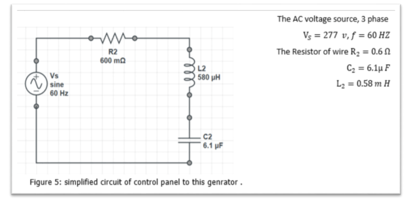 Solved wa R2 600 mg The AC voltage source, 3 phase Vs = 277 | Chegg.com