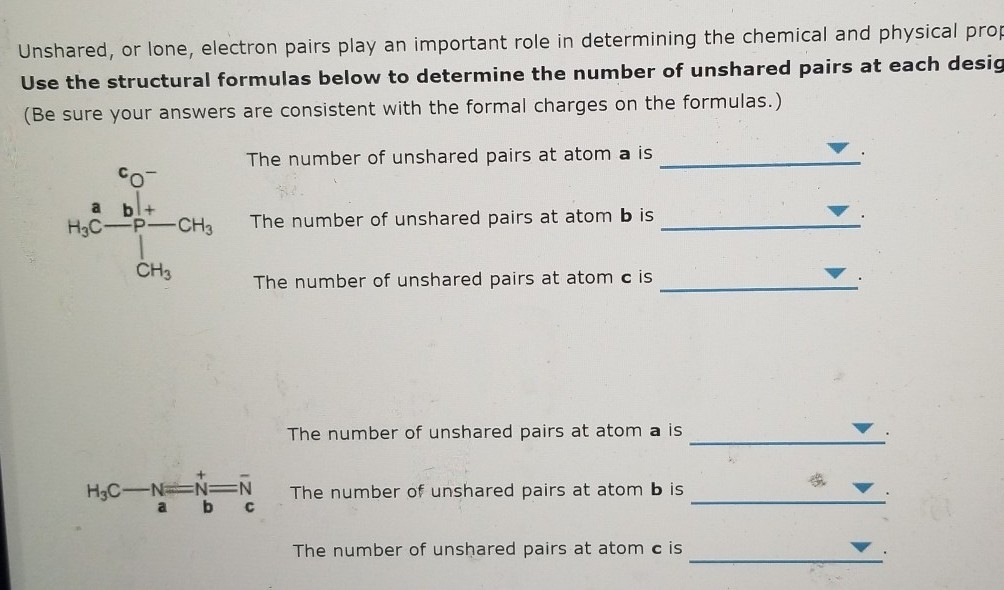 Solved Unshared, or lone, electron pairs play an important | Chegg.com