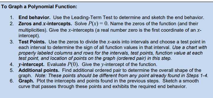 Solved Accurately graph the polynomial function in Exercises | Chegg.com