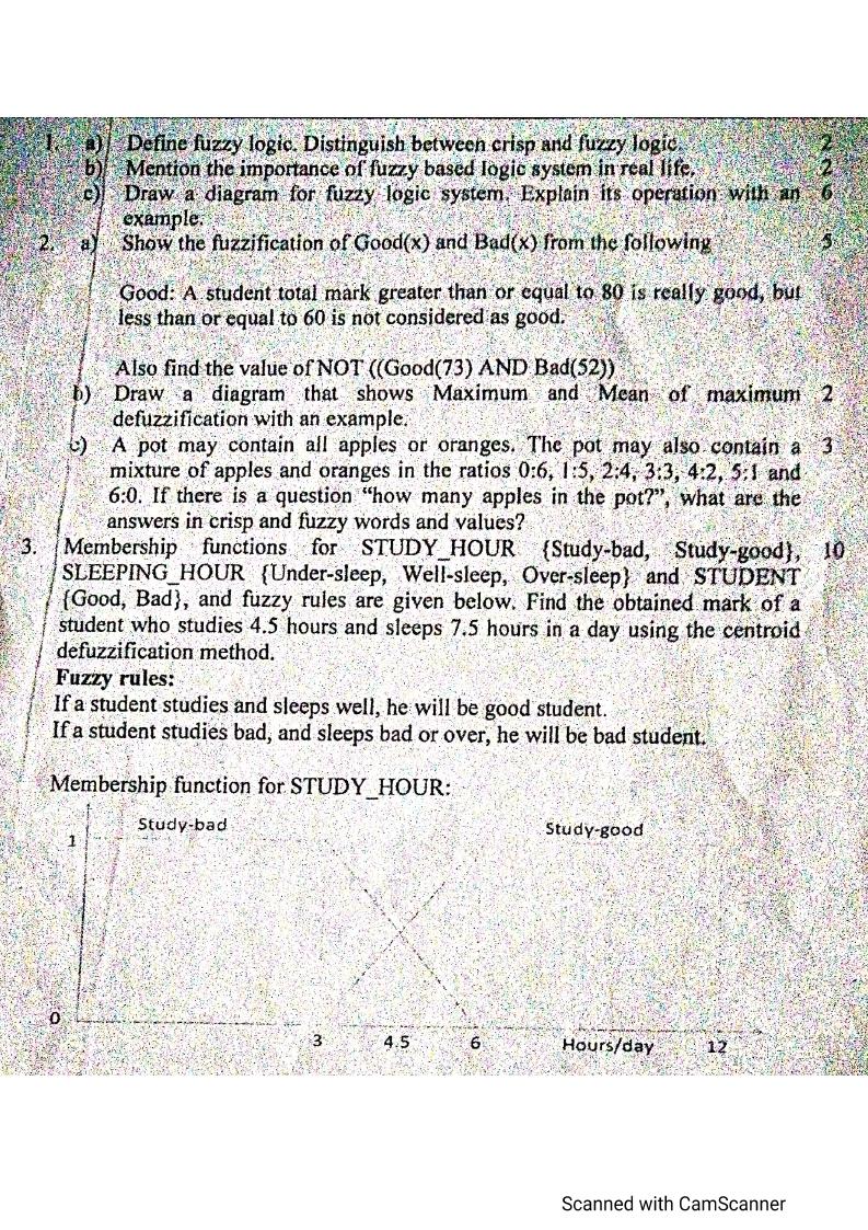 Solved b C) Define fuzzy logic. Distinguish between crisp | Chegg.com