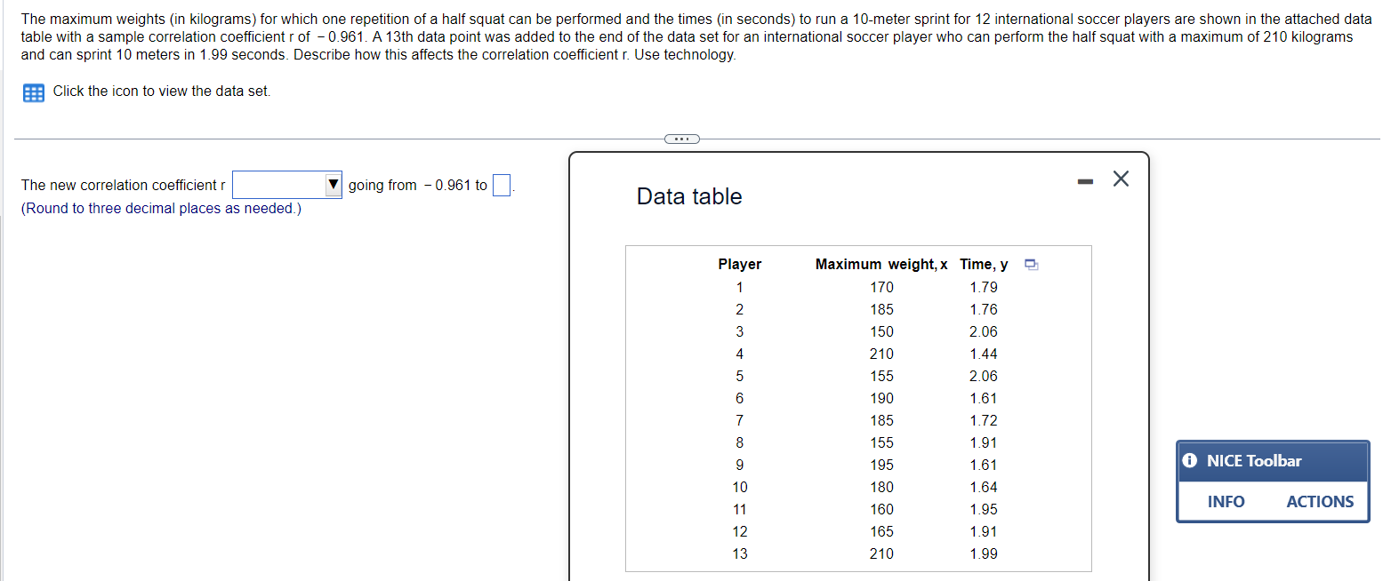 Solved and can sprint 10 ﻿meters in 1.99 ﻿seconds. Describe | Chegg.com