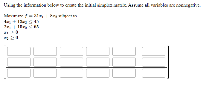 Solved Using the information below to create the initial | Chegg.com