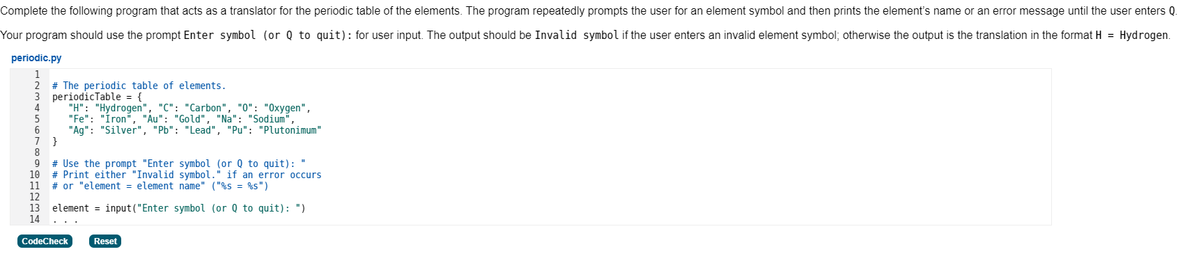 Solved Complete the following program that acts as a | Chegg.com