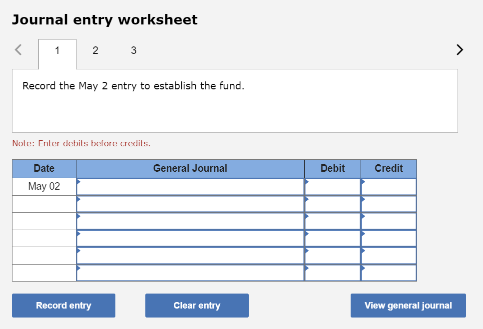 Solved Journal entry worksheet Record the May 30 entry to | Chegg.com