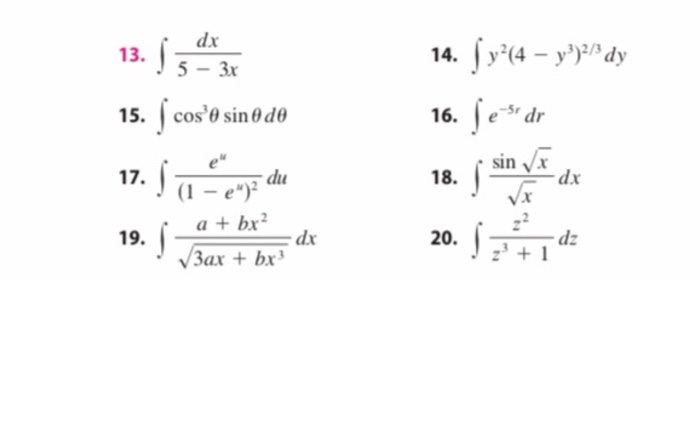 Solved 7-48 Evaluate the indefinite integral 7-x-x dx 8. | Chegg.com
