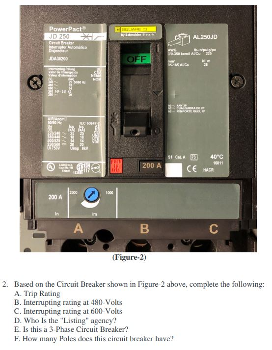 DEGUARED by Schner CEFIE AL250JD PowerPact JD 250 | Chegg.com