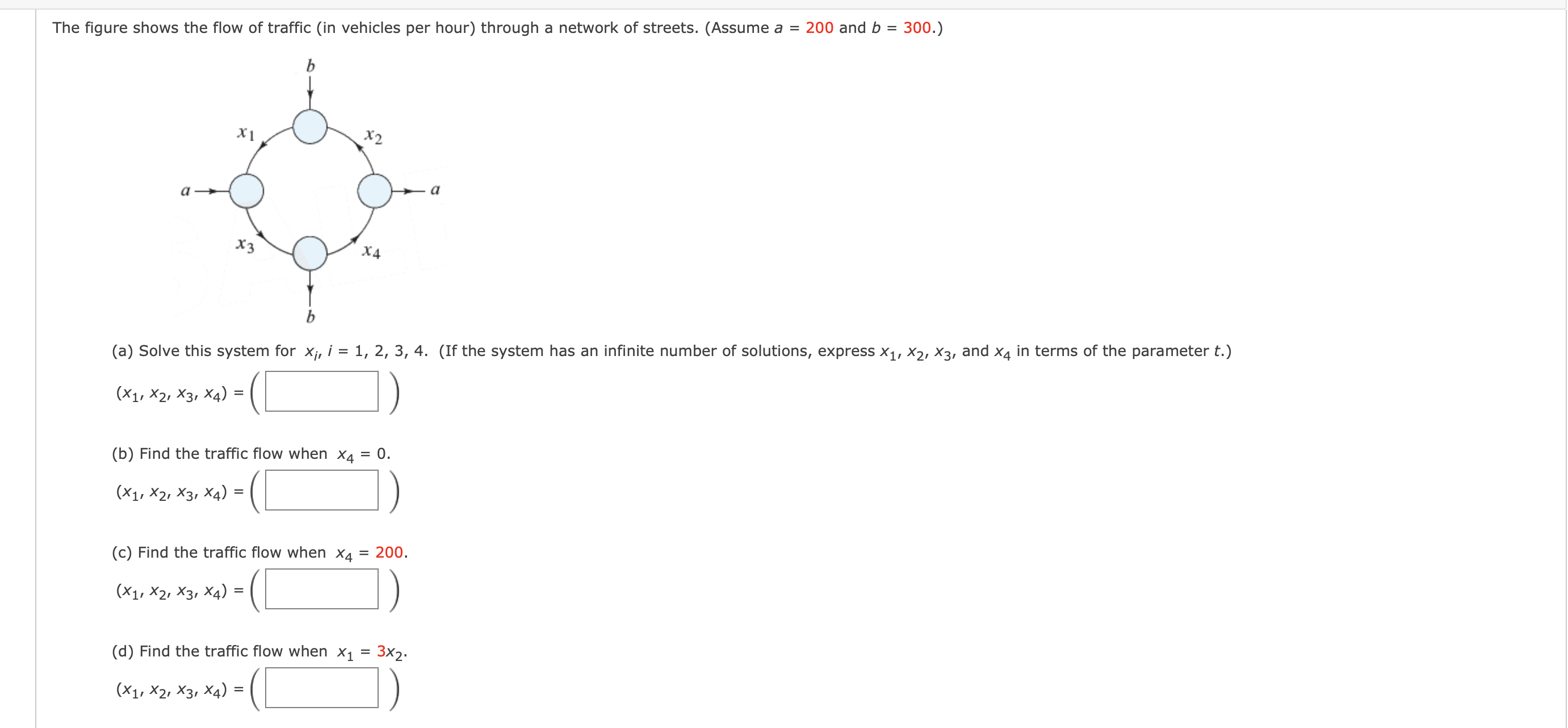 Solved figure shows the flow of traffic (in vehicles per | Chegg.com