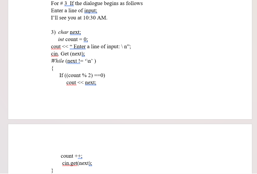 Solved V. Assume that the code is embedded in a complete | Chegg.com