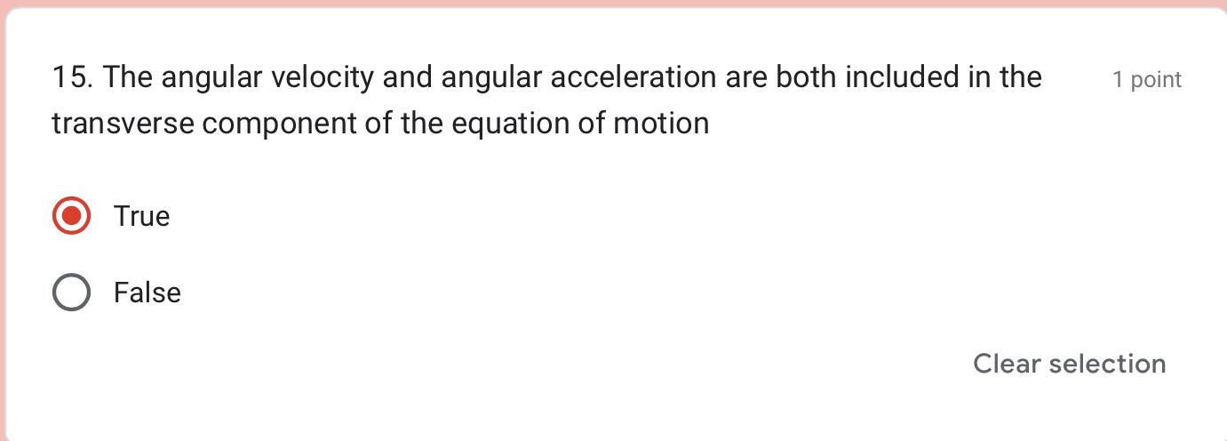 Solved 15. The angular velocity and angular acceleration are | Chegg.com