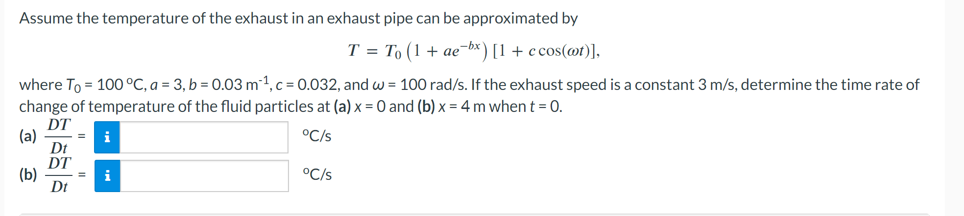 Solved Assume the temperature of the exhaust in an exhaust | Chegg.com