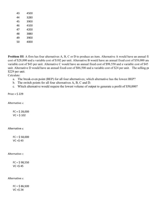 Solved Instructions: Do all your computational work using MS | Chegg.com