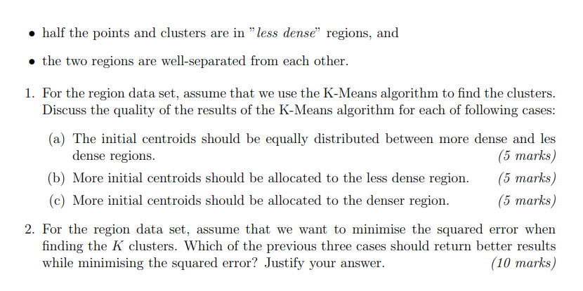 Solved Suppose that for a data set - there are m points and | Chegg.com