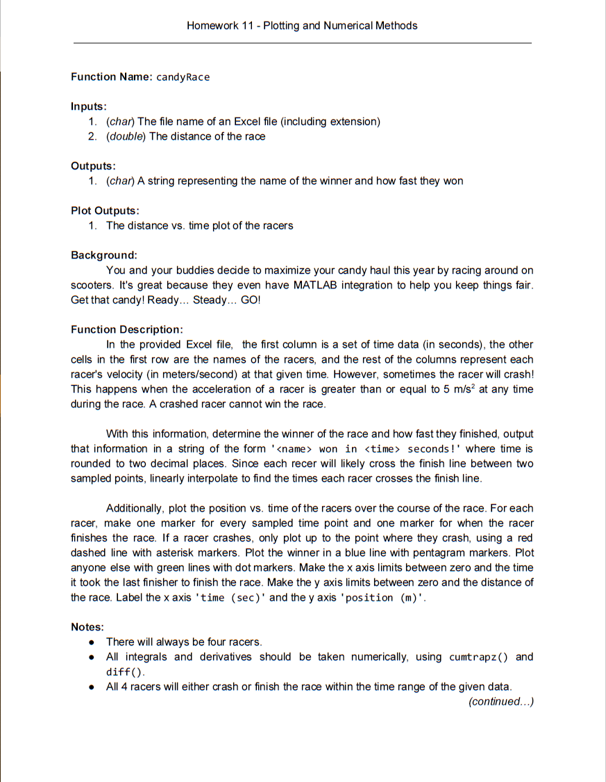 Homework 11 Plotting And Numerical Methods Function 8670