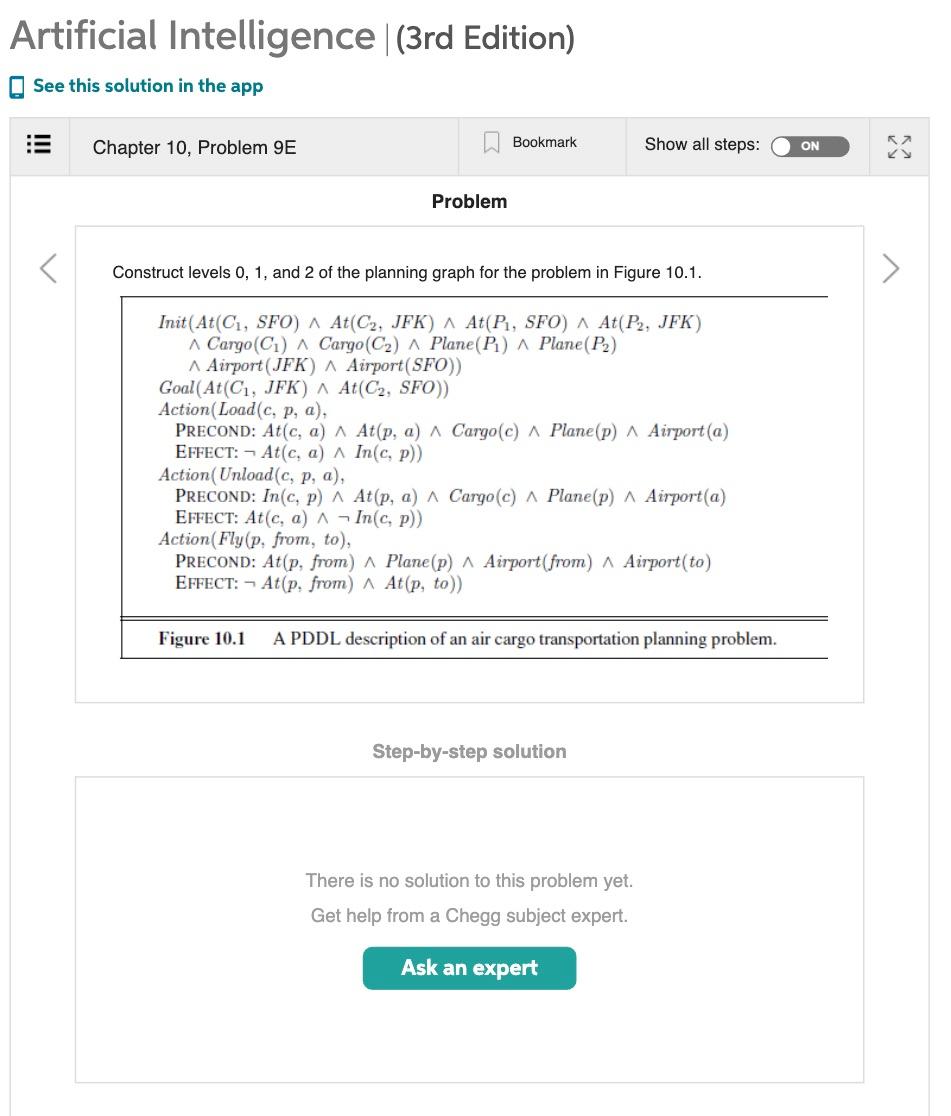 Solved Artificial Intelligence |(3rd Edition) See this | Chegg.com