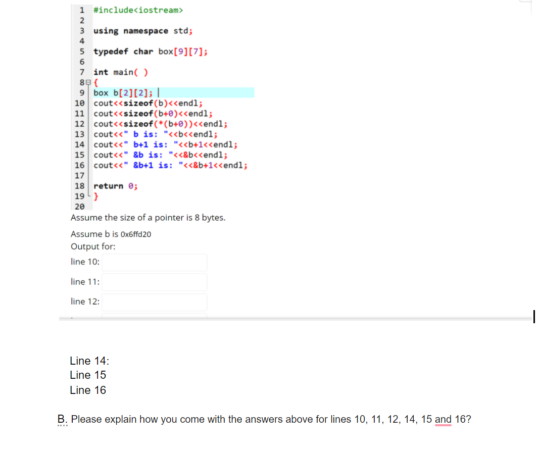 Solved 1 #include 2 3 using namespace std; 4 5 typedef char | Chegg.com