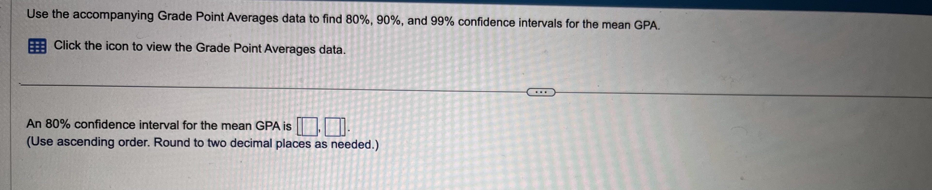 Solved Grade point averagesFrom a sample of 27 graduate | Chegg.com