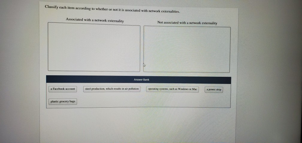 Solved Classify each item according to whether or not it is | Chegg.com