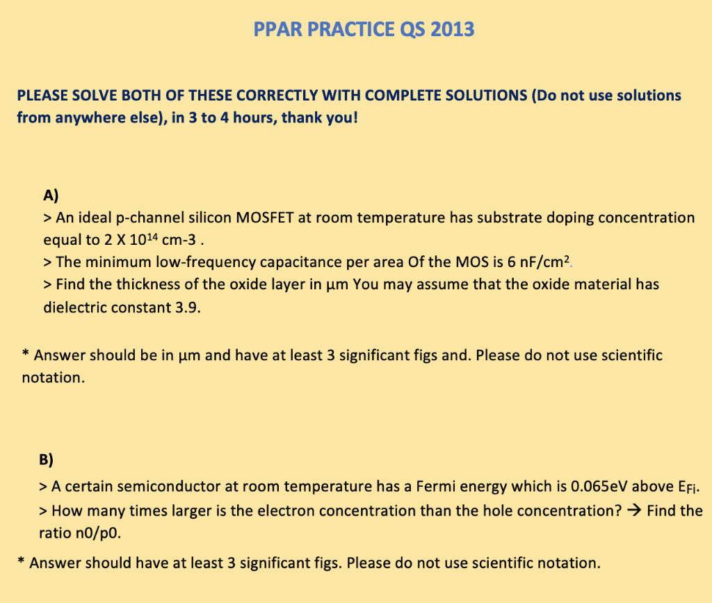 Solved PPAR PRACTICE QS 2013 PLEASE SOLVE BOTH OF THESE | Chegg.com