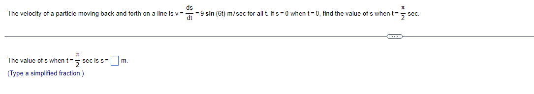 Solved The velocity of a particle moving back and forth on a | Chegg.com