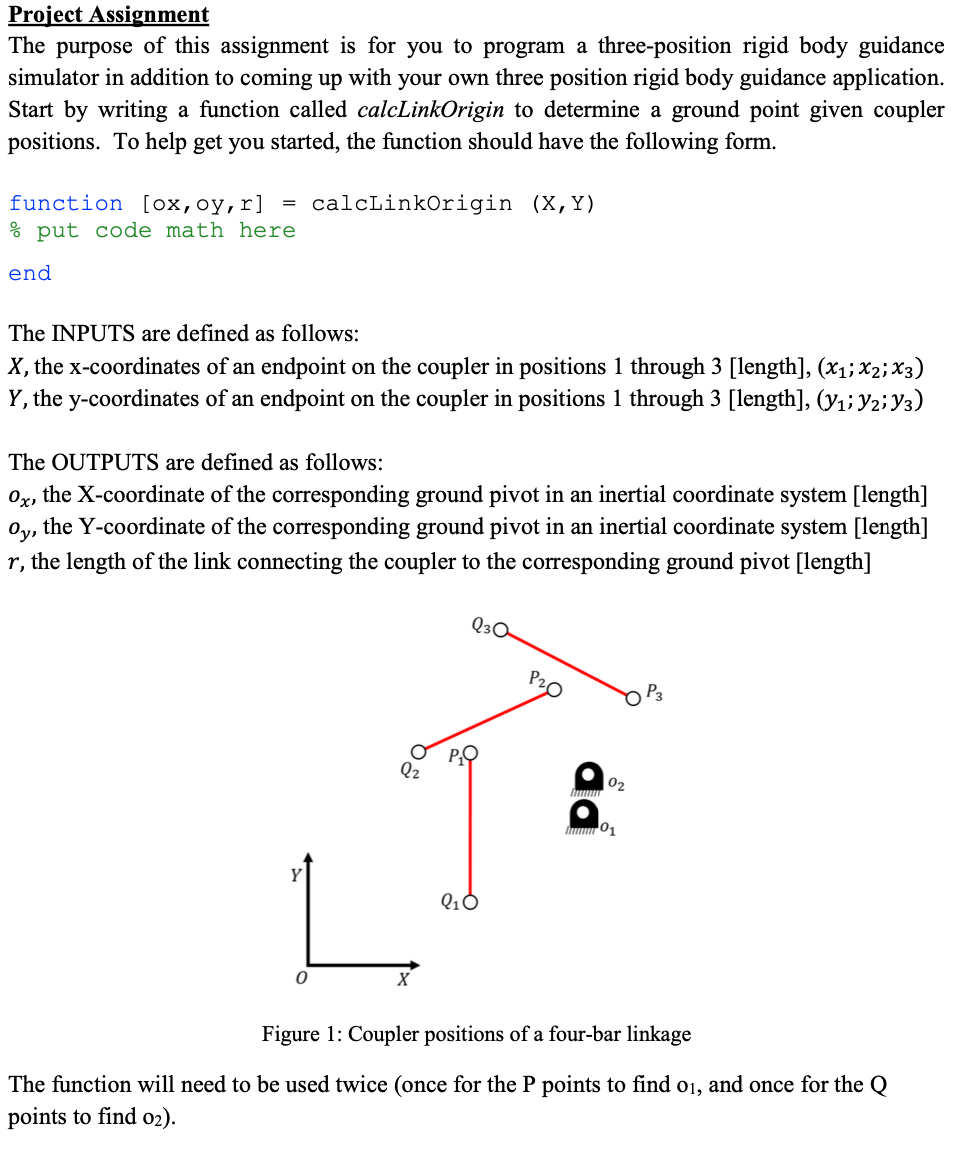 Solved Project Assignment The purpose of this assignment is | Chegg.com