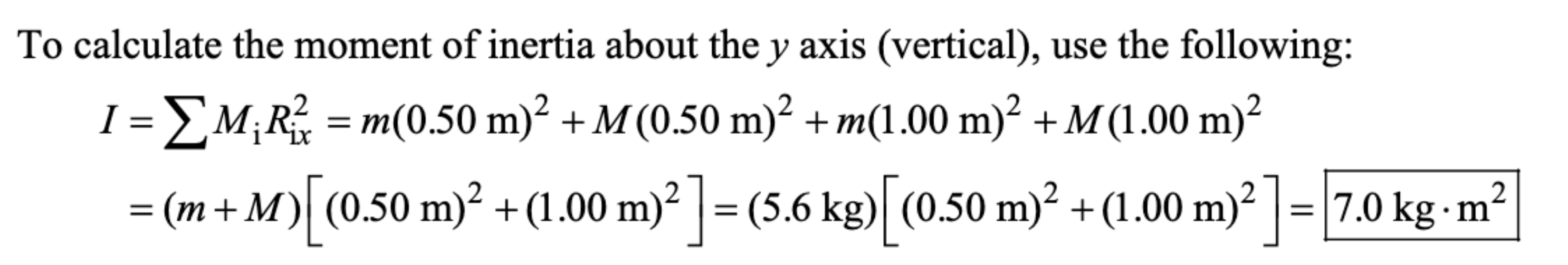 Solved 39. (II) Calculate the moment of inertia of the array | Chegg.com