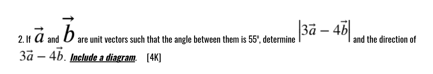 Solved 2.11 à zā – 45 and 3a a are unit vectors such that | Chegg.com