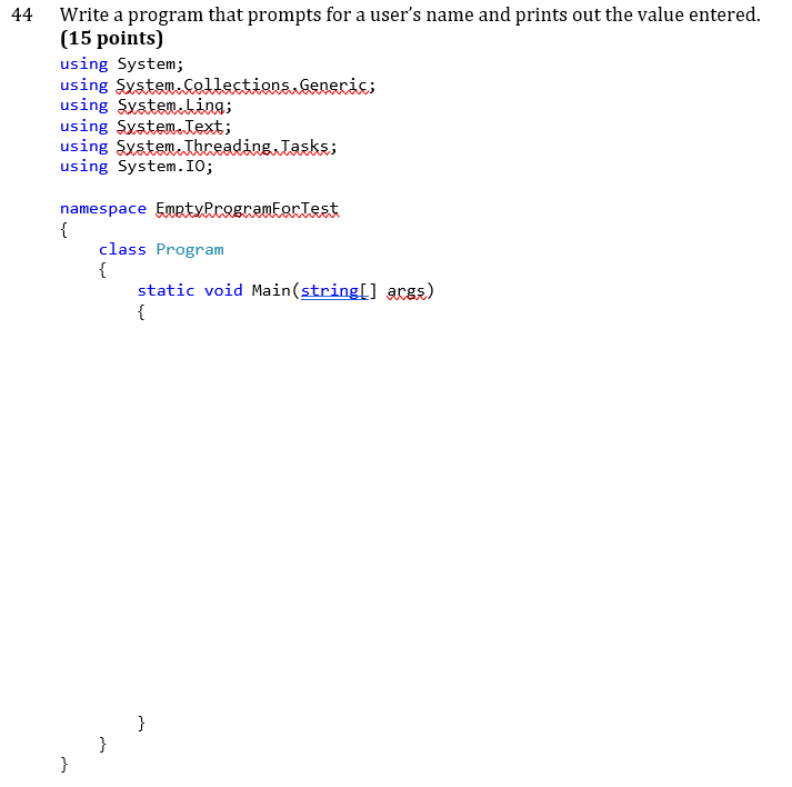 Solved 9 Declare a constant variable to represent State | Chegg.com